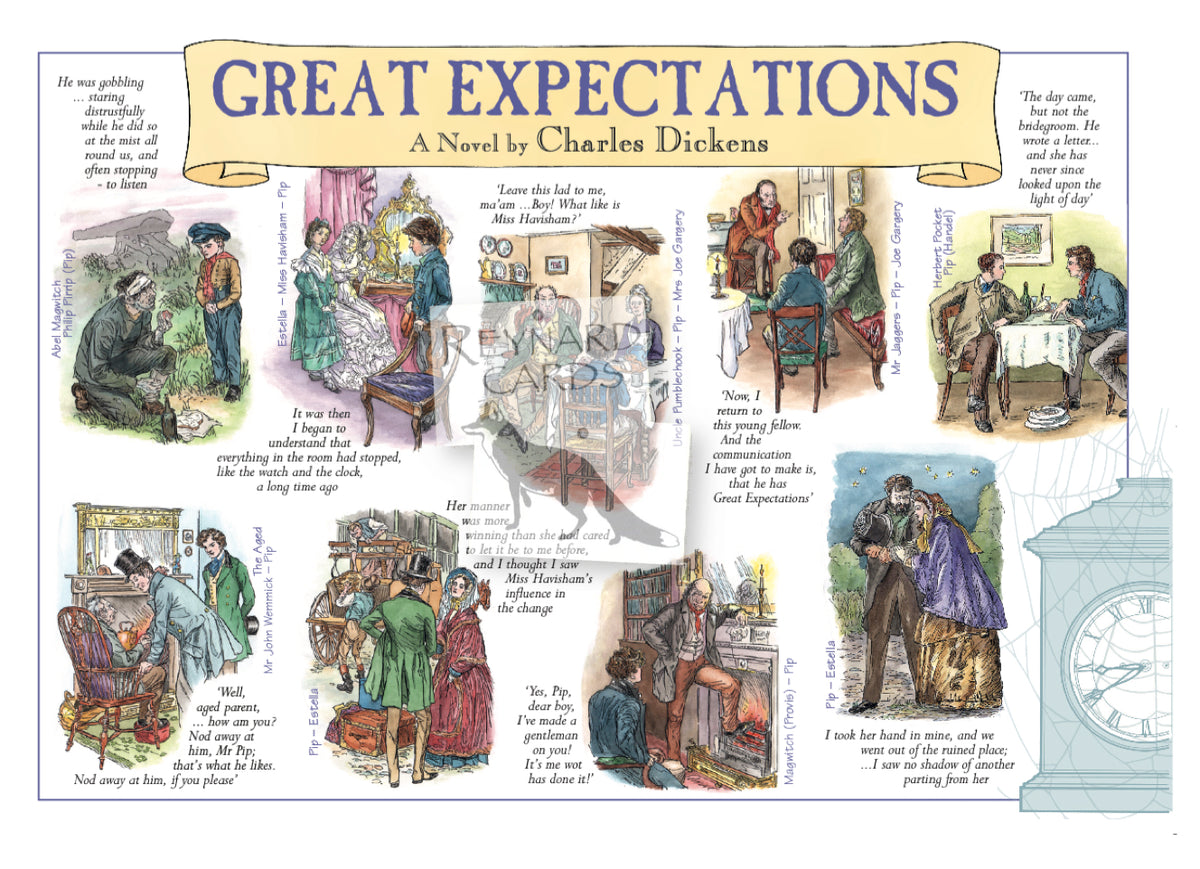 Charles Dickens Great Expectations Postcard | Reynard Cards